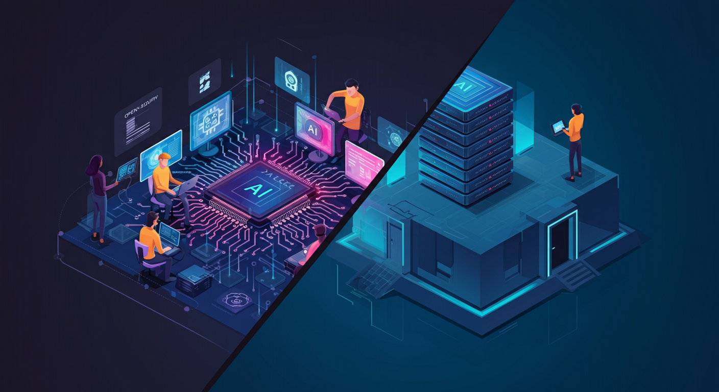 オープンソースAI vs 企業AI: 未来のAI開発競争